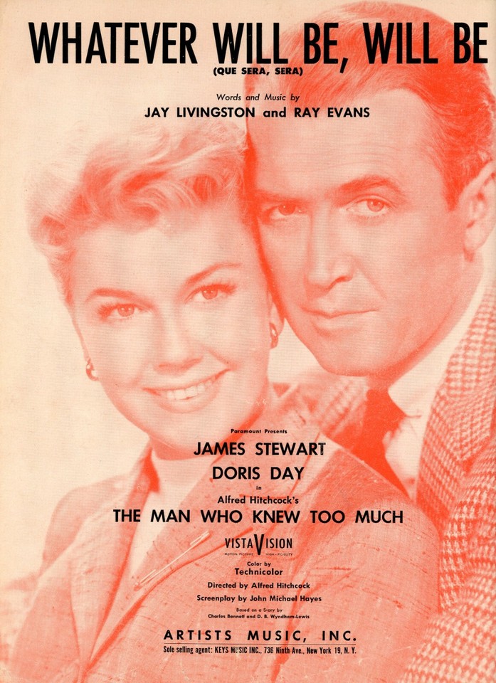 Vintage Sheet Music Que Sera Whatever Will Be Will Be Doris Day Alfred ...