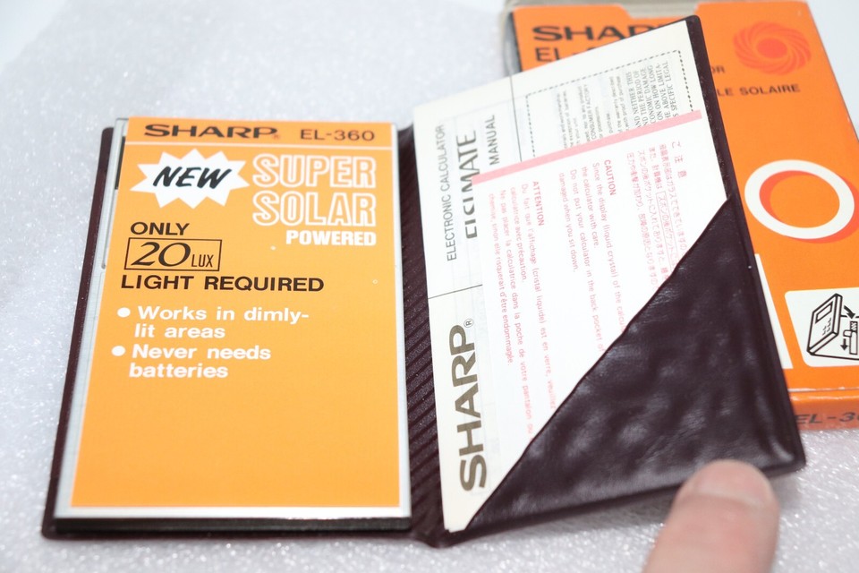 Vintage 1990 Sharp Calculator ELSI MATE Model EL-360 New Old Stock | eBay