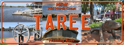 Taree South NSW plates Australia Number Licence Tin Sign license plate ...