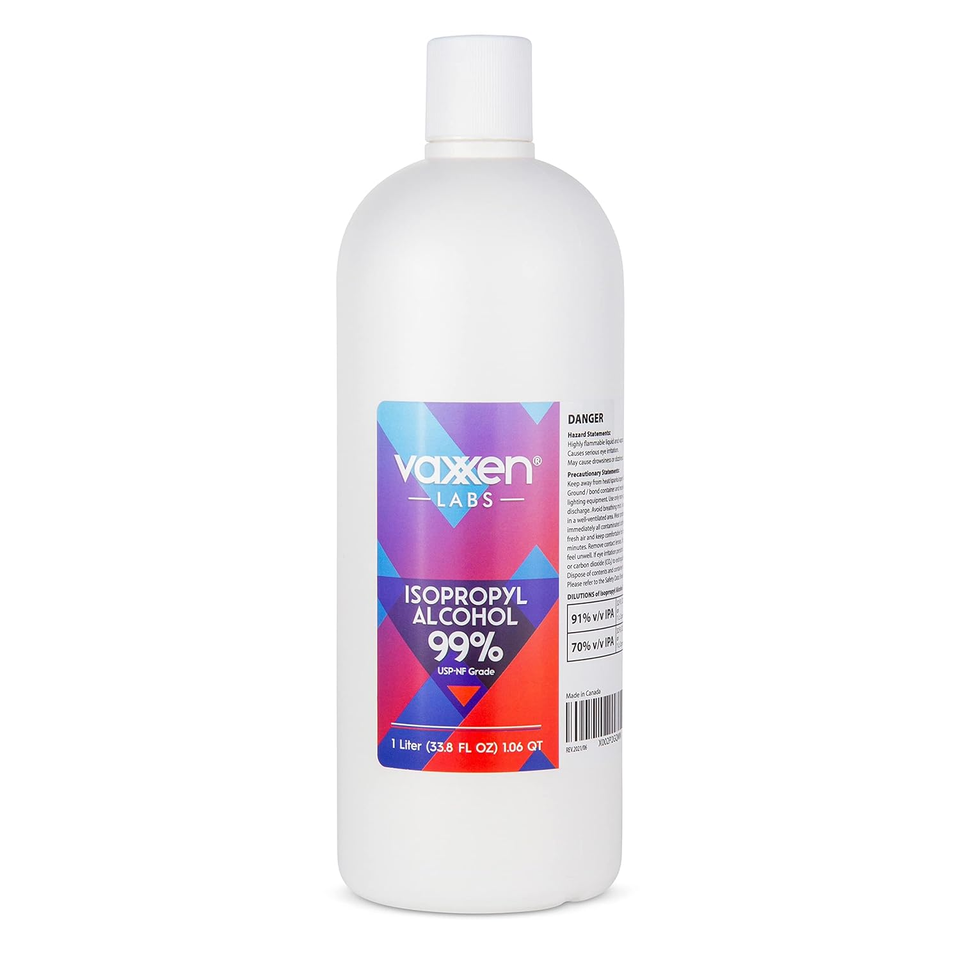 Isopropyl Alcohol 99% (IPA) Made in USA - USP-NF Grade - 99 Percent ...