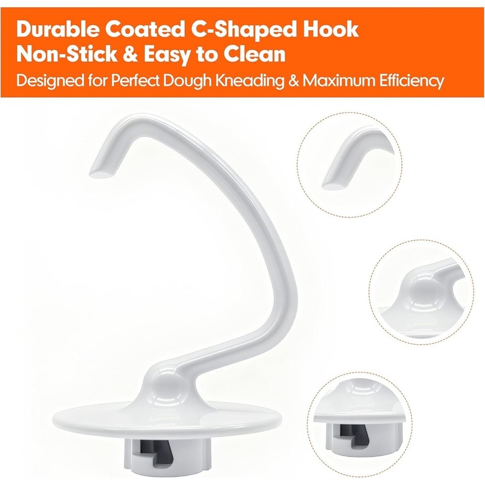 For Kitchen Aid Dough Hook Attachment for Dough Hook Dough Hook ...