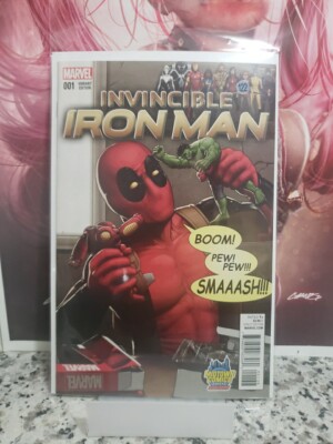 Invincible Iron Man 1 John Tyler Christopher Midtown Comic Variant 2015 ...