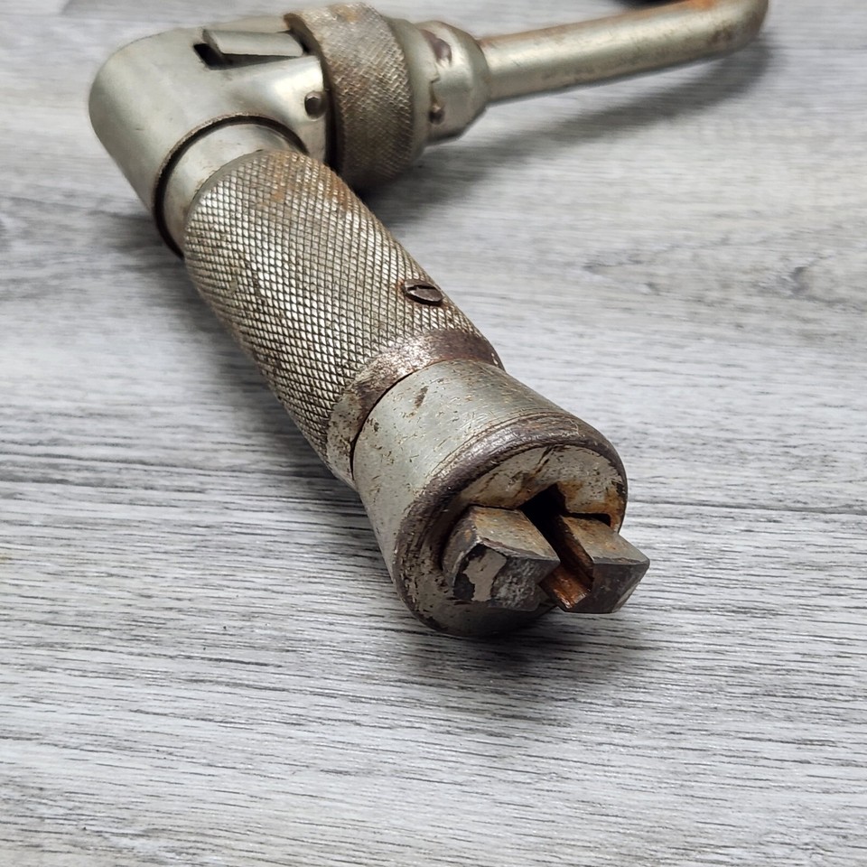 Vintage Lakeside 13 Inch Ratcheting Hand Drill Bit Brace Auger Tool ...