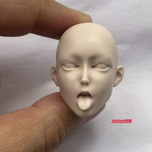 1:6 Tongue Out Beauty Girl Head Sculpt Model For 12'' Female Action ...