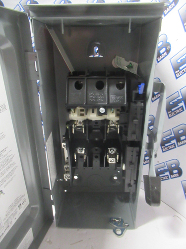 Square D D222NRB Disconnect 60 Amp 240 Volt 2P3W Fusible Nema 3R Series ...