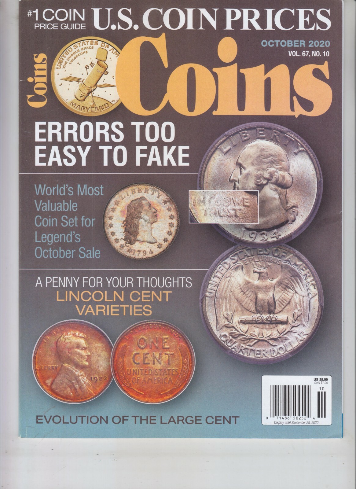 US COIN PRICES MAGAZINE OCTOBER 2020 ERRORS TOO EASY TO FAKE | eBay