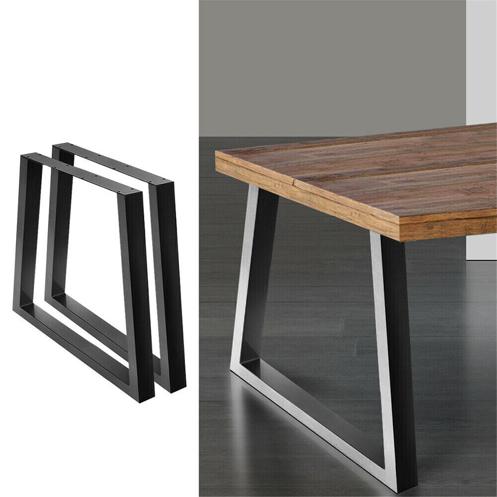 Industrial Metal Legs Furniture Feet Trapezoid Shaped Stand for Table ...