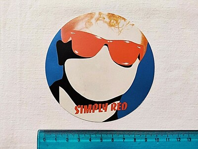 Adhesive Simply Red Music Vintage Years 80 80s Old Sticker Autocollant ...
