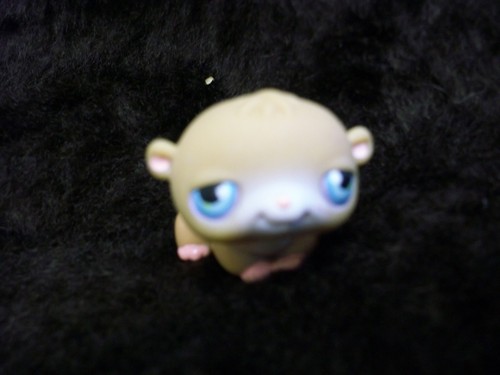 Littlest Pet Shop Brown Hamster #45 Blue Eyes Pink Nose LPS | eBay