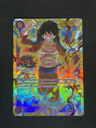 Monkey D. Luffy OP09-119 Secret Rare SEC Emperors New World One Piece ...