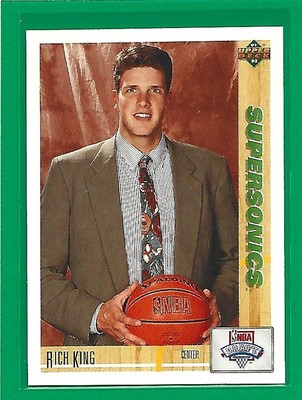1991-92 Upper Deck Basketball Rich King DPK RC #8 Seattle Supersonics ...