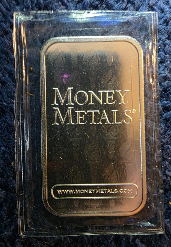 Money Metals Exchange Commercial Bar 1 Troy oz.999 Fine Silver | eBay