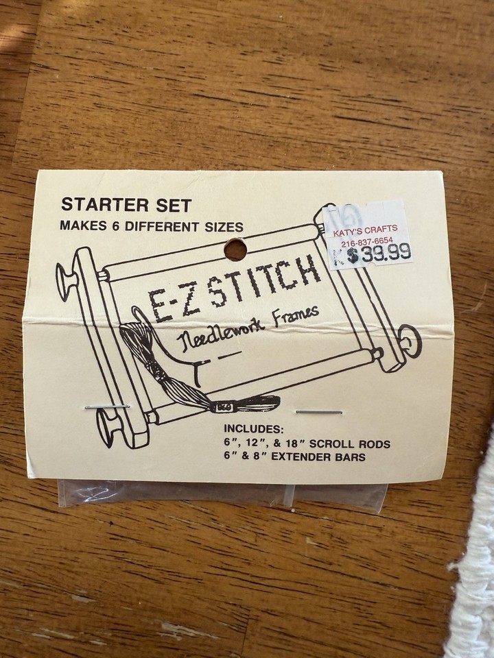 Stitcher's Delight E-Z Stitch Needlework Scroll Frames- Starter Set ...