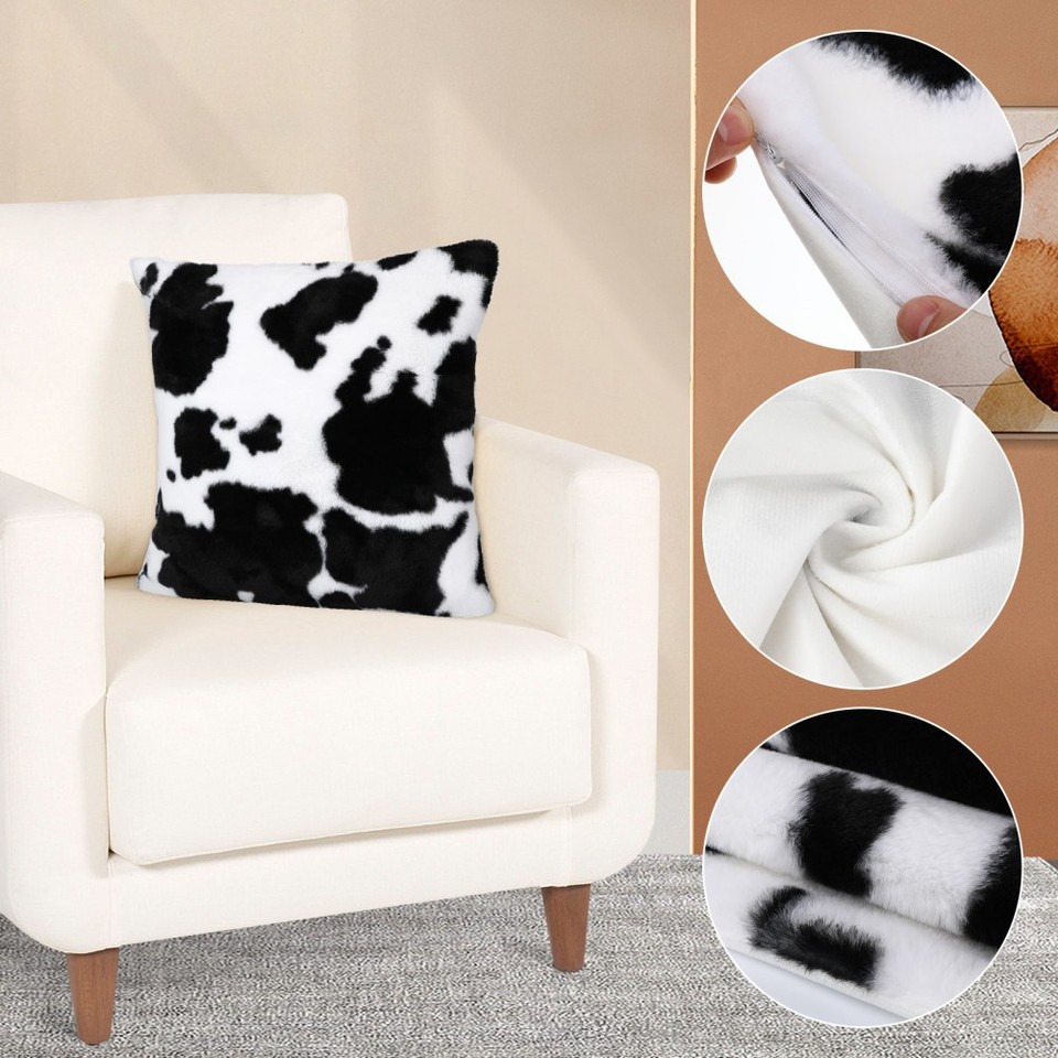 1pc Plush Throw Pillow Cover Household Car Pillow Case Square Pillow ...