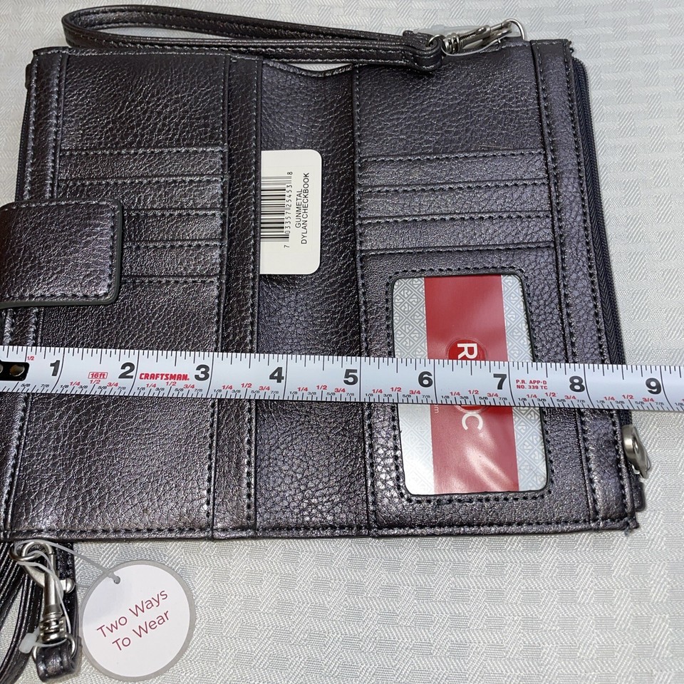 Relic Dylan Checkbook Wristlet Crossbody Convertible Purse/Wallet ...