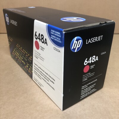 Genuine HP CE263A (648A) Magenta Toner Cartridge - NEW SEALED | eBay