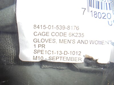 Gloves Men’s and Woman’s Intermediate Cold/Wet, Gray, (NSN ...