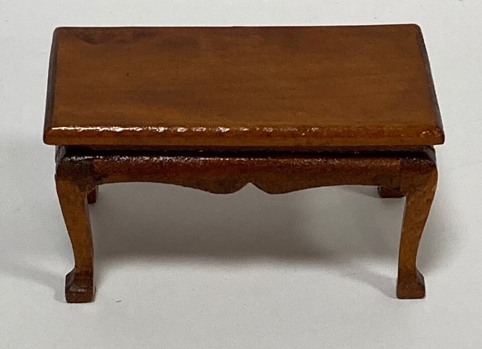 Vintage Wooden Miniature Dollhouse Coffee Table Furniture | eBay