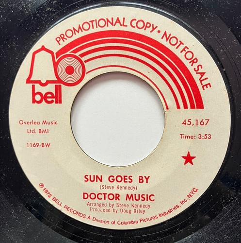 Doctor Music 45 Sun Goes By PROMO | eBay
