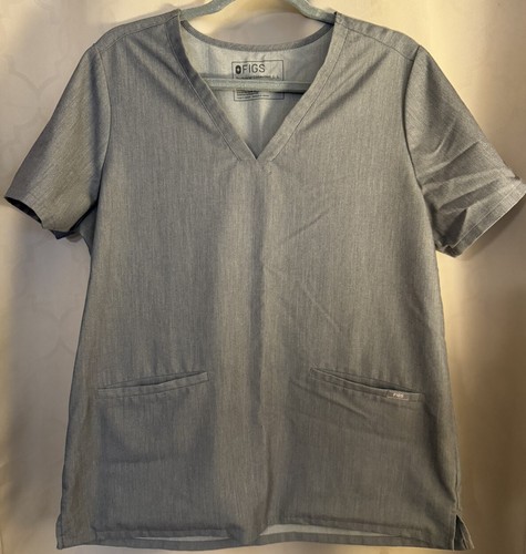 FIGS Casma Scrub Top Graphite Grey Technical Collection Women's Size L ...