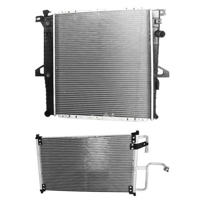 For Ford Escort 1993-2002 Replacement BNDL-465830 Radiator & Condenser ...