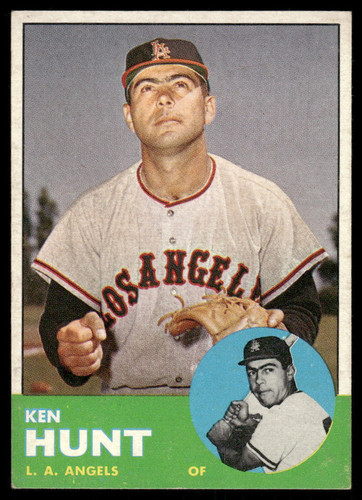 1963 Topps #207 Ken Hunt Los Angeles Angels | eBay