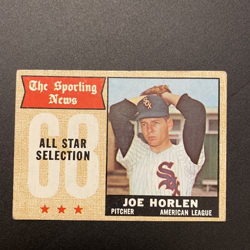 1968 Topps The Sporting News All Star Selection Joe Horlen #377 | eBay