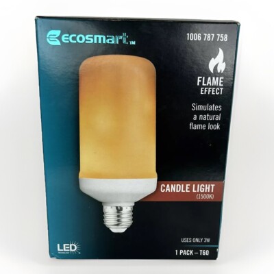 EcoSmart Flame Effect Light Bulb 1500K | eBay