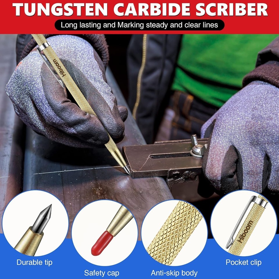 All-in-One Marking Tool Kit for Carpentry: Pencils, Punch & Scribe for ...