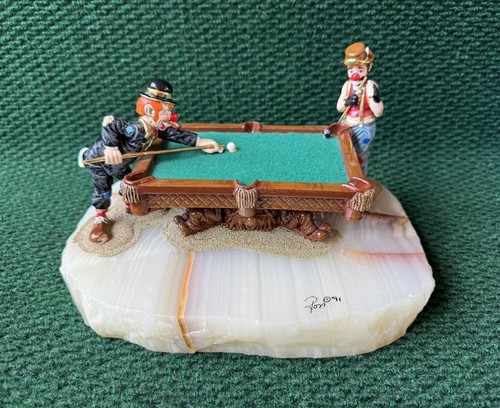 Ron Lee Clowns "Hobo Clowns Playing Pool" Retired Signed and # 113/1750 ...