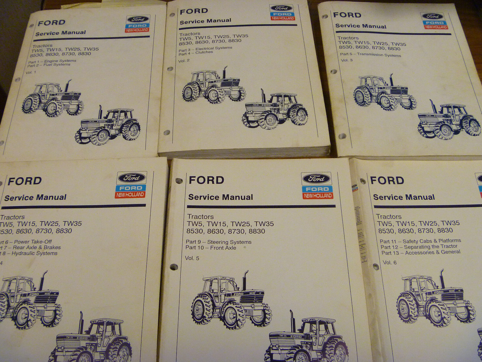 Ford New Holland TW5 TW15 TW25 TW35 8530 8630 8730 8830 Tractors ...