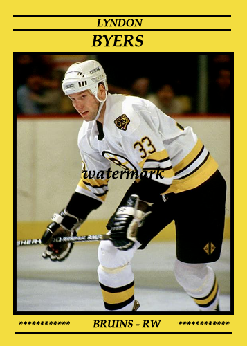 LYNDON BYERS BOSTON BRUINS CUSTOM MADE HOCKEY FRIDGE MAGNET!! | eBay