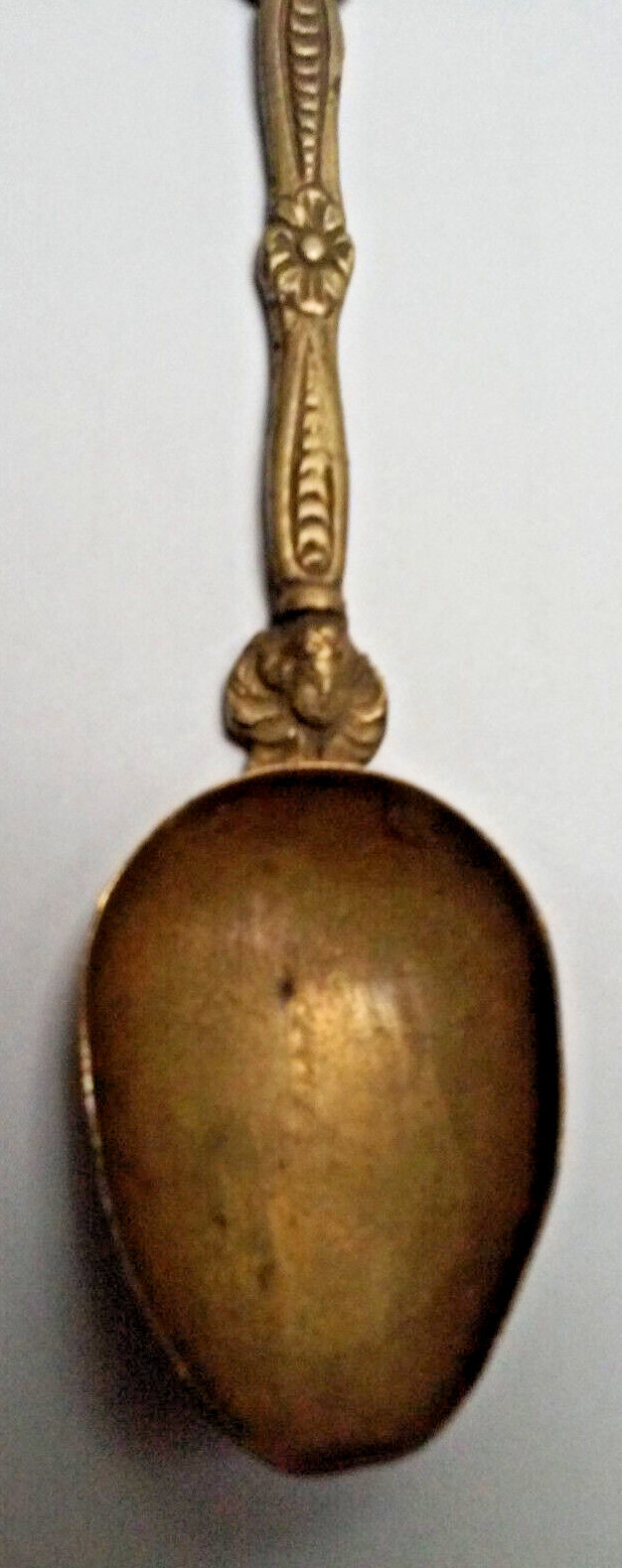 Vintage Gold Color Spoon Firenze (Florence) Ornate Made in Italy, 5 3/4 ...