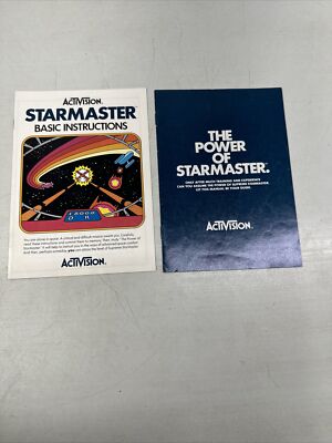 Activision Starmaster Atari 2600 Instruction Manual Booklet 1982 | eBay