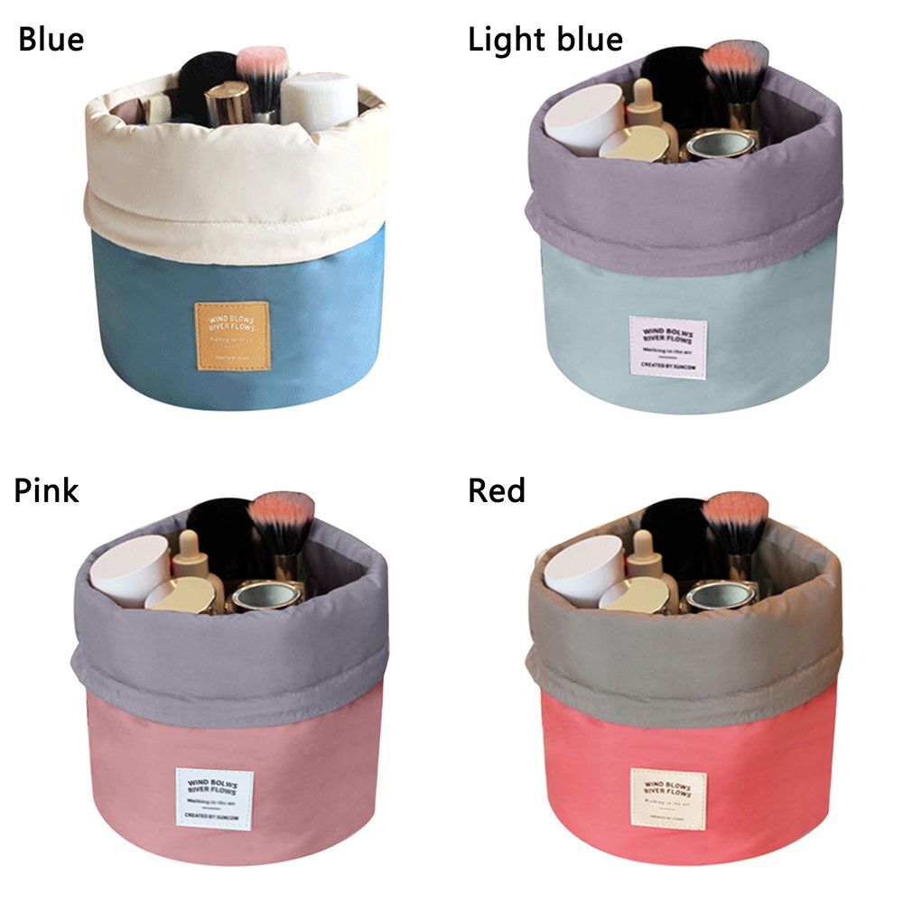 Travel Organizer Toiletry Bag Storage Bag Makeup Pouch Round Cosmetic ...