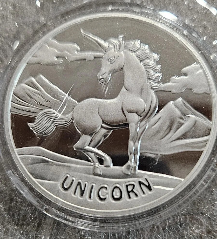 2023 Fiji Unicorn 1 oz .999 Silver $0.50 Coin Beautiful Mythical Horse ...