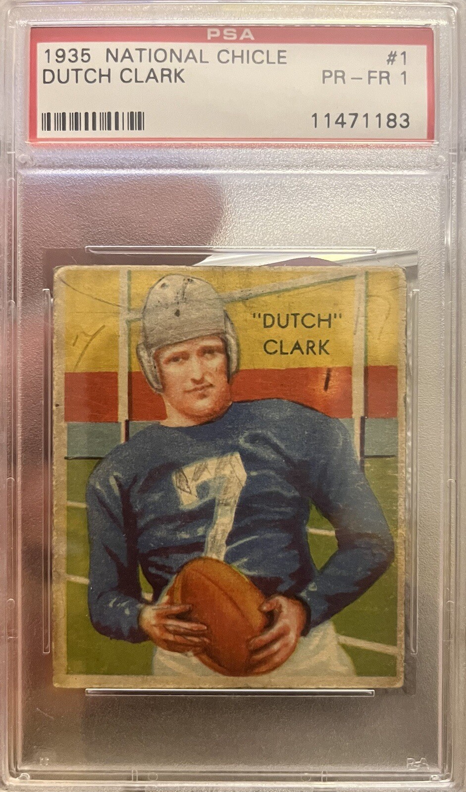 1935 National Chicle Football Stars - Dutch Clark #1 (RC) for sale ...