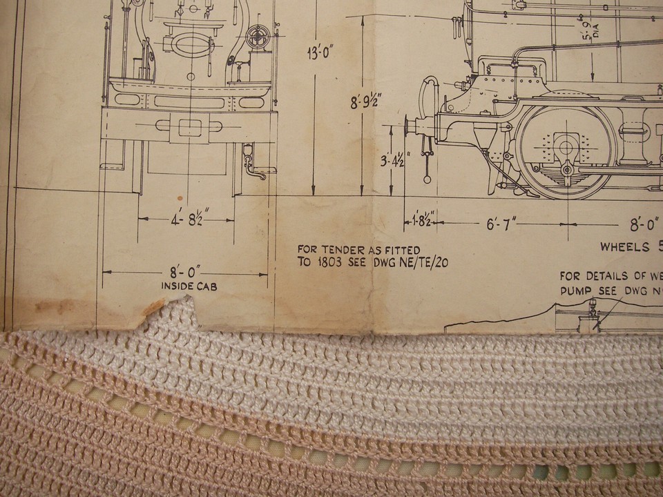 Scale Drawing of LNER Class J39 0-6-0 Locomotive | eBay UK