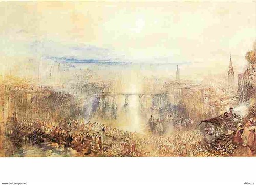 Art - Peinture - JMW Turner - Ein Festtag in Zurich - fruher Morgen ...