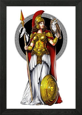 Greek Goddess Athena Framed Wall Art Poster Canvas Print Picture | eBay UK