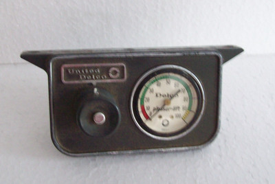 Vtg United Delco Pleasur Lift Air Shock Gauge Gage GM | eBay