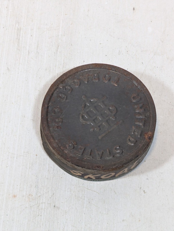 VINTAGE SNUFF CAN LID COVER SKOAL TOBACCO Chew dip tin | eBay
