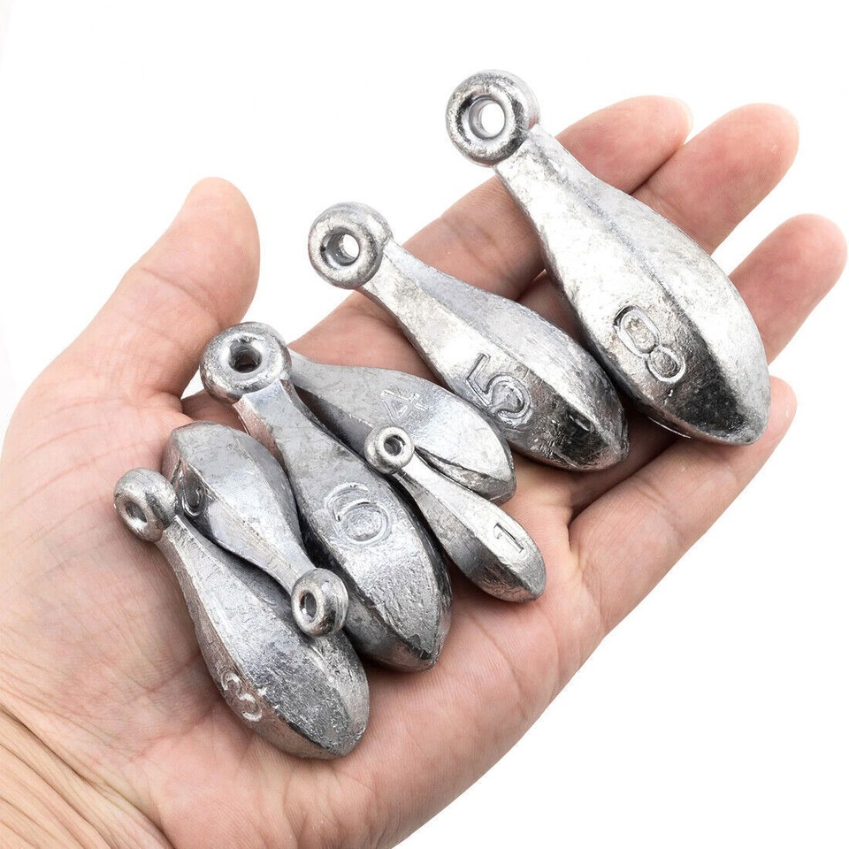 9KM 5Pcs Heavy Sinker Weight High Quality Sinkers for Bottom Surf ...