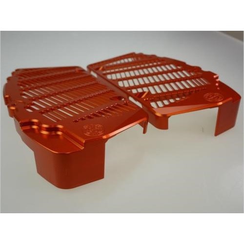 Bullet Proof Orange GEN 2 Radiator Guards for KTM 2016-23 250 350 450 ...
