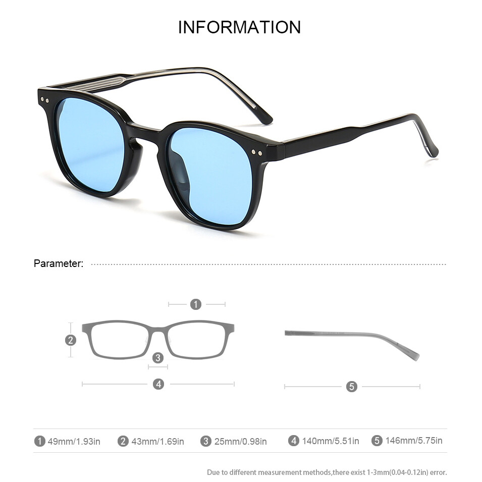Fashion Vintage Men Women Full Rim Tinted Blue Reading Glasses ...