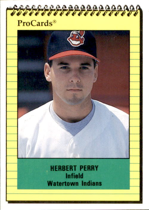 1991 Watertown Indians ProCards 3376 Herbert Perry Mayo Florida FL ...
