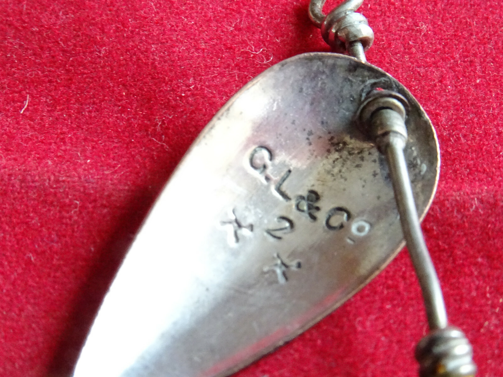 RARE EARLY VINTAGE WARNER'S OF REDDITCH HOGBACK SPOON LURE + G LITTLE ...