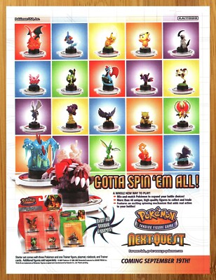 2007 Pokemon Trading Figure Game Next Quest Print Ad/Poster TFG Toy ...