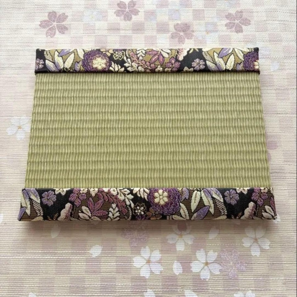 Kyoto Nishijin-ori luxury gold brocade mini tatami mat, rectangular ...