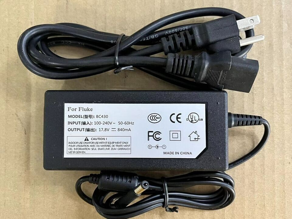 1PCS AC Adapter for Fluke BC430, 435, 434, 437 Power Quality Analyzer ...